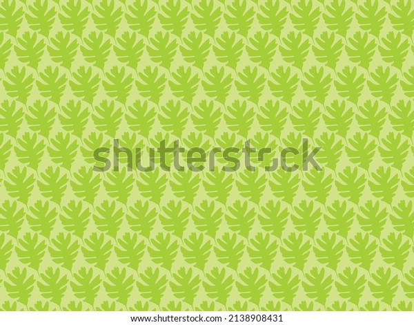 Big Leaf Design Light Green Background Stock Vector (Royalty Free ...