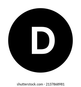 Big Letter D Logo Design Icon Stock Vector (Royalty Free) 2137868981 ...