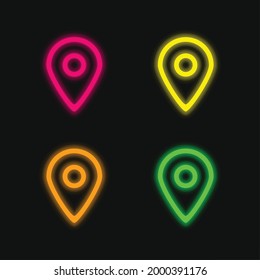 Big Map Placeholder Outlined Symbol Interface Stock Vector (Royalty ...