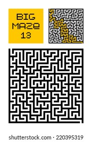 Big Maze Set 34 스톡 일러스트 220392946 | Shutterstock