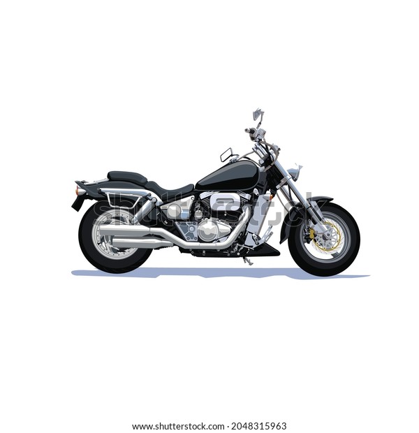 Big Motorcycle Vector Illustration Design Stock Vector (Royalty Free ...
