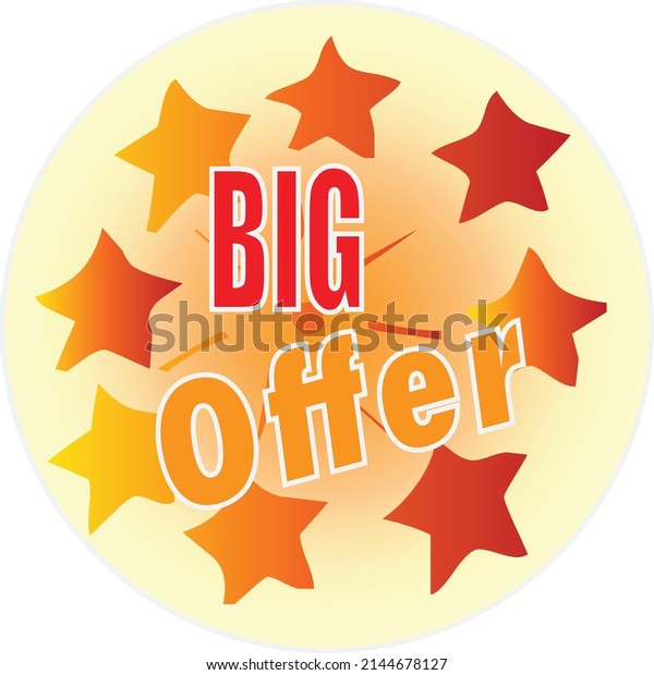 Big Offer Banner Poster Stock Vector (Royalty Free) 2144678127 ...