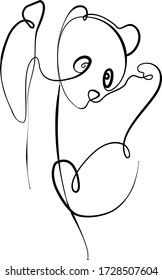 Big Panda One Line Art Stock Vector (Royalty Free) 1728507604 ...