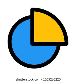 Big Quarter Pie Chart: vector de stock (libre de regalías) 1205268220 ...