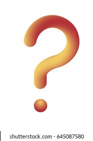 Big Question Mark Symbol Vector Illustration Stock Vector (Royalty Free ...