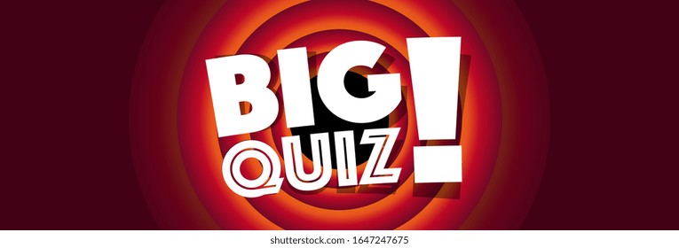 Big Quiz On Cartoon Background Stock Vector (Royalty Free) 1647247675 ...