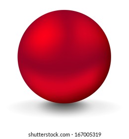 Big Red Ball Stock Vector (Royalty Free) 167005319 | Shutterstock