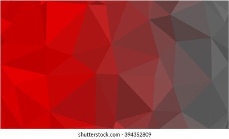 Big Red Charcoal Color Low Poly Stock Vector (Royalty Free) 394352809 ...