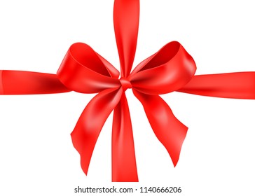 Big Red Ribbon Stock Vector (Royalty Free) 1140666206 | Shutterstock