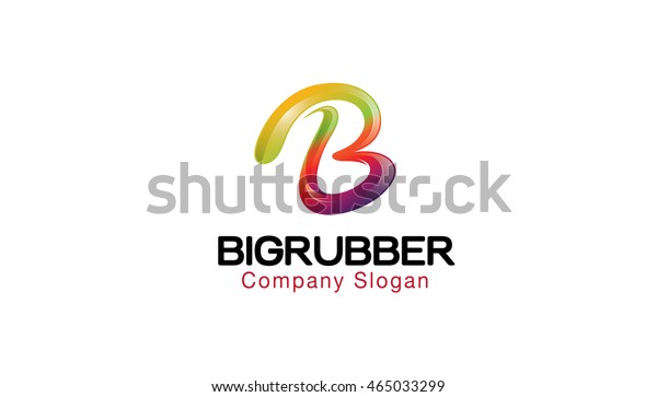Big Rubber Logo Design Illustration Stock Vector (Royalty Free) 465033299