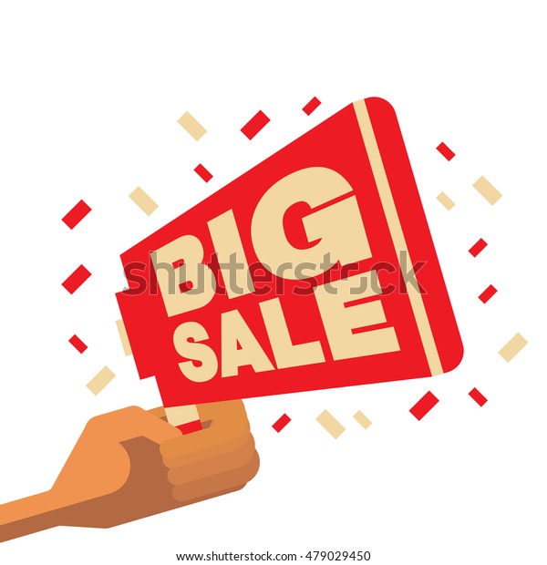 Big Sales Symbol Poster Vector Illustration Stock Vector (Royalty Free ...