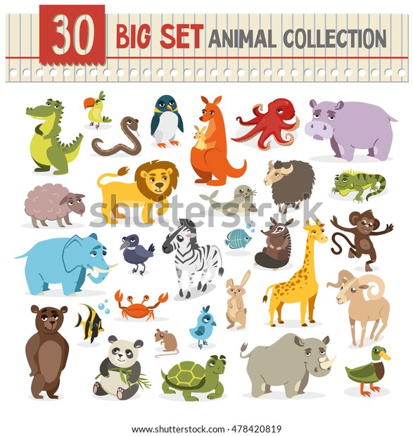colección de animales de gran tamaño