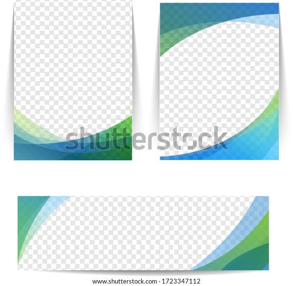 Big Set Banner Isolated Transparent Background Stock Vector (Royalty ...