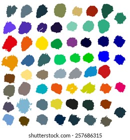 Big Set Color Blobs Stains Isolated: เวกเตอร์สต็อก (ปลอดค่าลิขสิทธิ์ ...