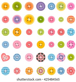 Set Textured Sewing Buttons Stock Vector (Royalty Free) 424912507 ...