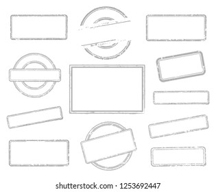 68,593 Rectangle stamp template Images, Stock Photos & Vectors ...
