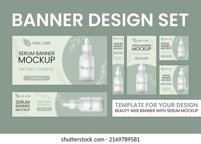 Big Set Web Banners Natural Organic Stock Vector (Royalty Free ...