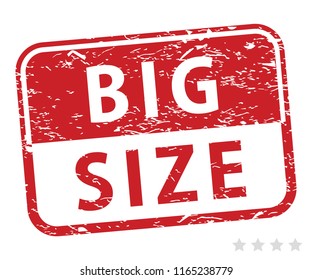 Big Size Rubber Stamp Red Color Stock Vector (Royalty Free) 1165238779 ...