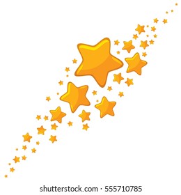 Big Small Cartoon Stars Stock Vector (Royalty Free) 555710785 ...