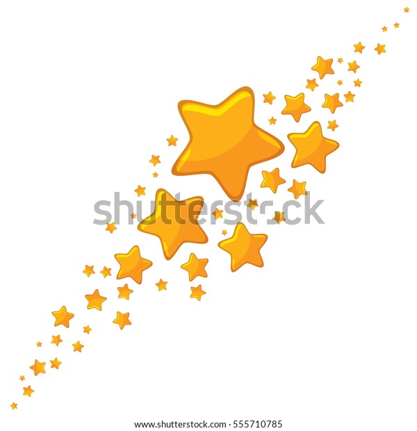 Big Small Cartoon Stars Stock Vector (Royalty Free) 555710785 ...