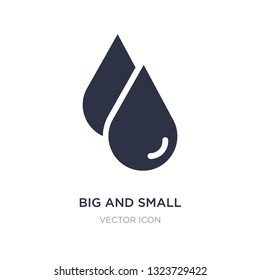 Big Small Drops Icon On White Stock Vector (Royalty Free) 1323729422