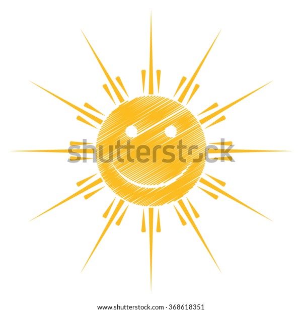 Big Smiling Sun Vector Illustration Graphic Stock Vector (Royalty Free ...