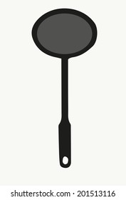 Big Spoon On White Stock Vector (Royalty Free) 201513116 | Shutterstock