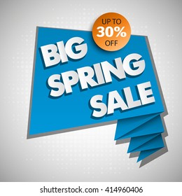 Big Spring Super Sale Ever Balloons Stock Vector (Royalty Free) 414960406