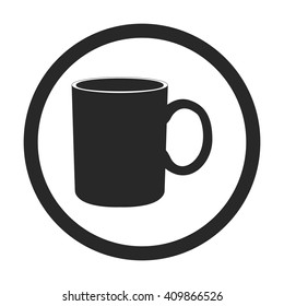 Big Teacup Sign Simple Icon On Stock Vector (Royalty Free) 409866526 ...