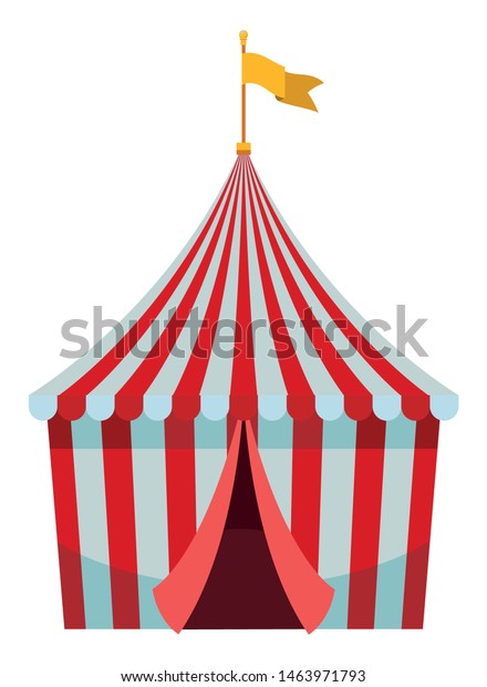 Big Top Circus Flag Isolated Vector Stock Vector (Royalty Free ...