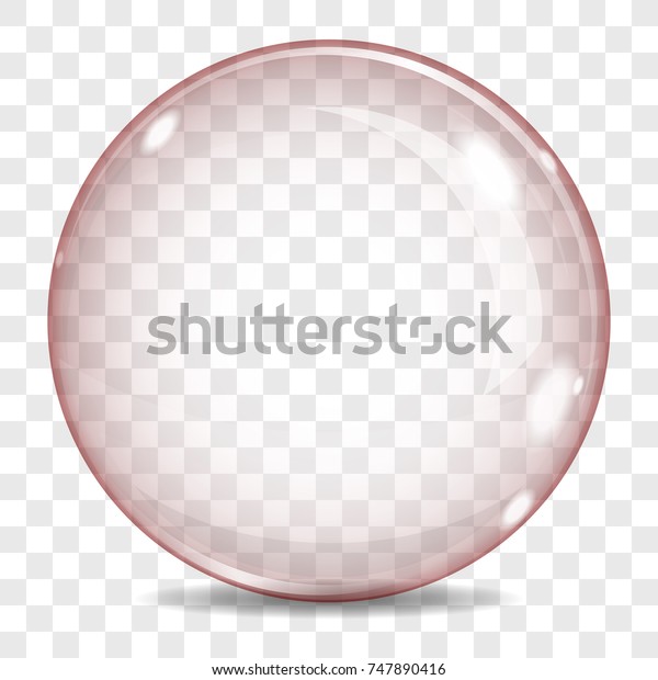 Big Transparent Glass Sphere Red Tint: เวกเตอร์สต็อก (ปลอดค่าลิขสิทธิ์ ...