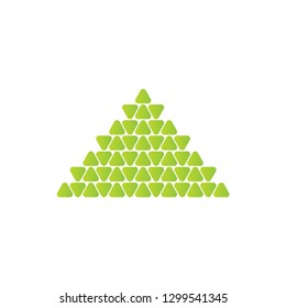 Big Triangle Made Green Triangles Stock Vector (Royalty Free ...