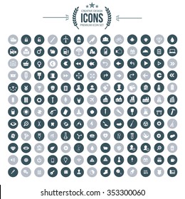 Big Universal Website Icon Set Designclean Stock Vector (Royalty Free ...
