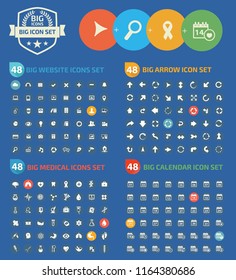 Big Vector Icon Set Design Stock Vector (Royalty Free) 1164380686 ...