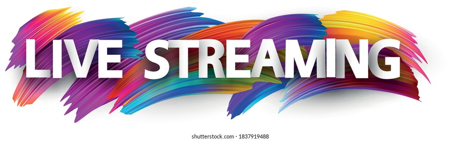 Welcome Poster Spectrum Brush Strokes On Stock Vector (Royalty Free ...