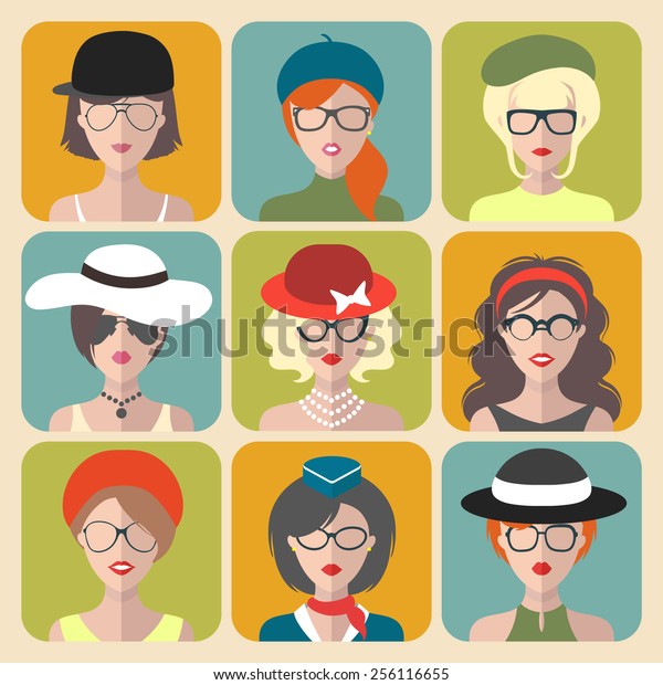 Big Vector Set Different Women App 스톡 벡터(로열티 프리) 256116655 | Shutterstock
