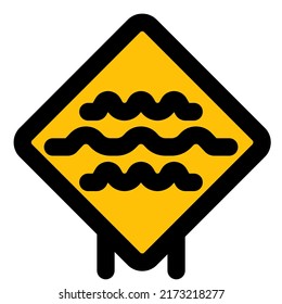 Big Waves Warning On Sign Board Stock Vector (Royalty Free) 2173218277 ...