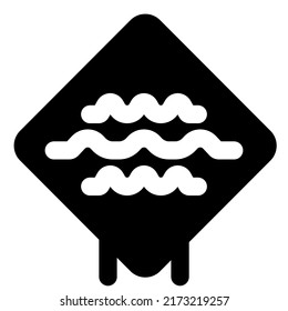 Big Waves Warning On Sign Board Stock Vector (Royalty Free) 2173219257 ...