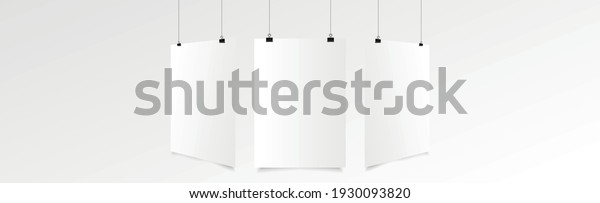 Big White Banner Background Template Illustration Stock Vector (Royalty ...