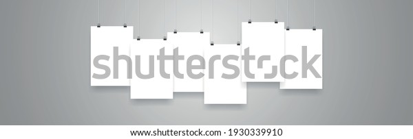Big White Banner Background Template Illustration Stock Vector (Royalty ...