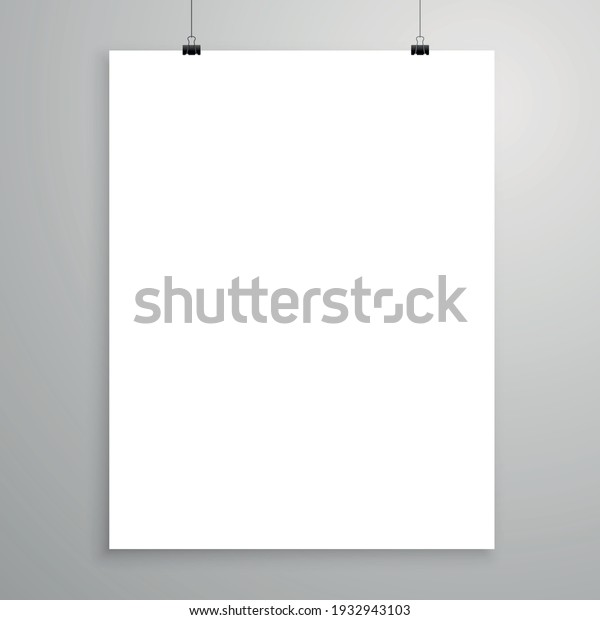 Big White Banner Background Template Illustration Stock Vector (Royalty ...