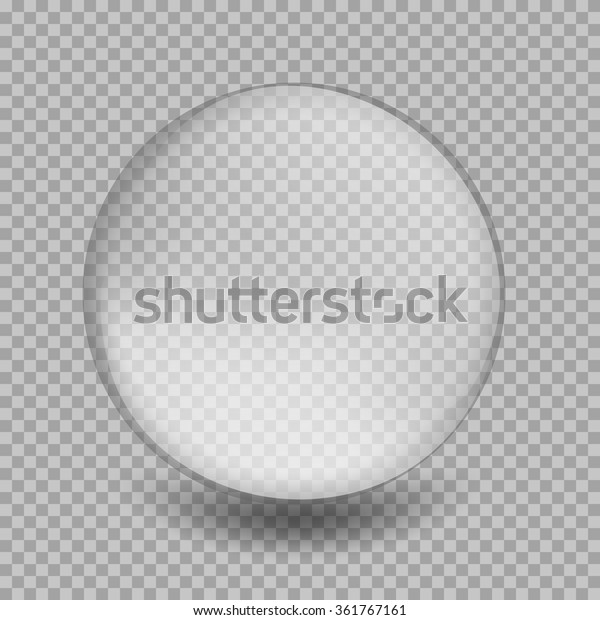 Big White Transparent Glass Sphere Glares Stock Vector (Royalty Free ...