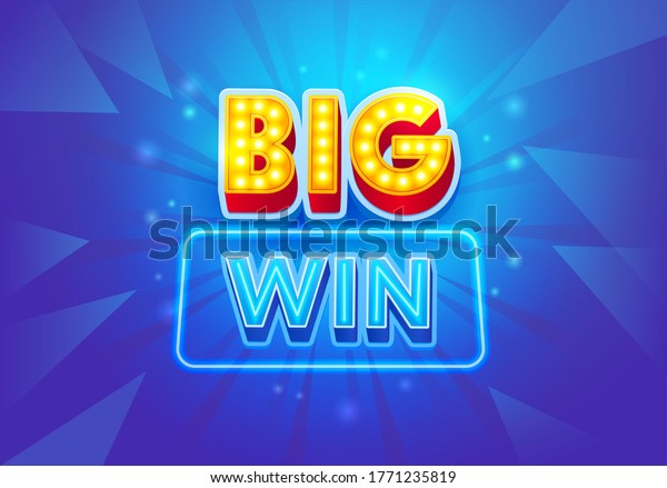 Big Win Banner Gambling Games Online: เวกเตอร์สต็อก (ปลอดค่าลิขสิทธิ์ ...