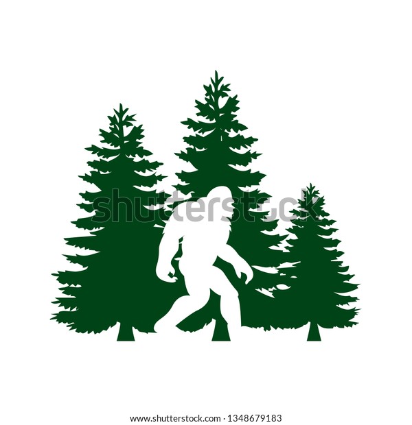 Bigfoot Forest Stock Vector (Royalty Free) 1348679183 | Shutterstock