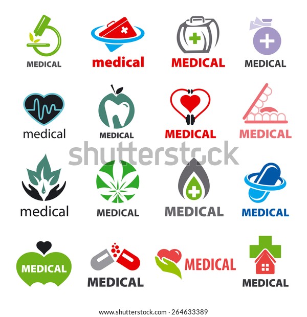 Biggest Collection Vector Logos Medical Stock Vector (Royalty Free ...