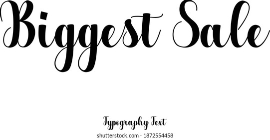 Biggest Sale Cursive Calligraphy Text Sale: เวกเตอร์สต็อก (ปลอดค่า ...