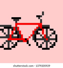 Bike Pixel Art 스톡 벡터(로열티 프리) 1379205929 | Shutterstock