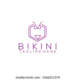Bikini Logos Vector Image Swimsuit Logo Stok Vektör (Telifsiz ...