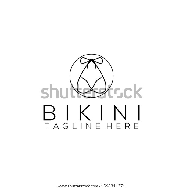 Bikini Logos Vector Image Swimsuit Logo: Stock-Vektorgrafik (Lizenzfrei ...