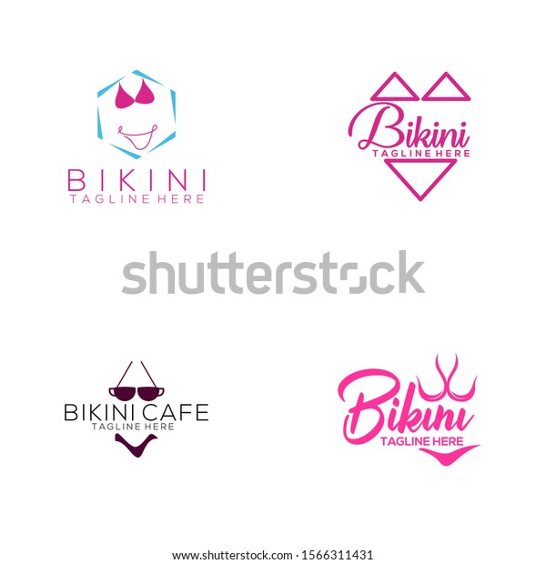 Bikini Logos Vector Image Swimsuit Logo: เวกเตอร์สต็อก (ปลอดค่า ...